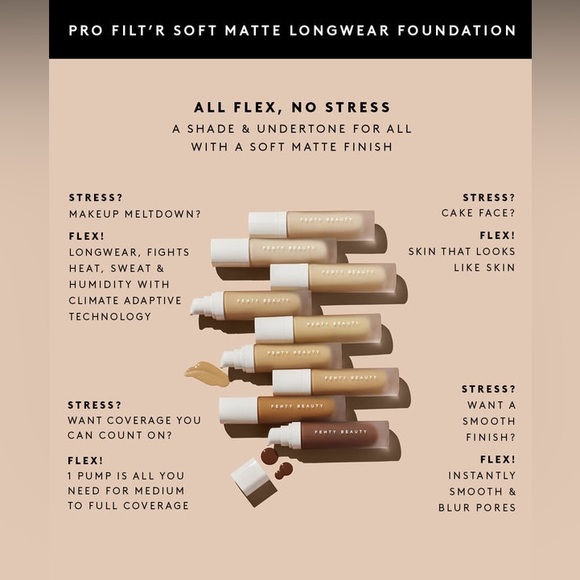 Fenty Beauty | Makeup | Pro Filtr Soft Matte Longwear Foundation 32ml 8 ...